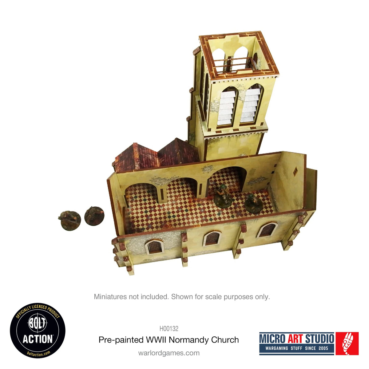 Pre-painted WW2 Normandy Church – Wargames World