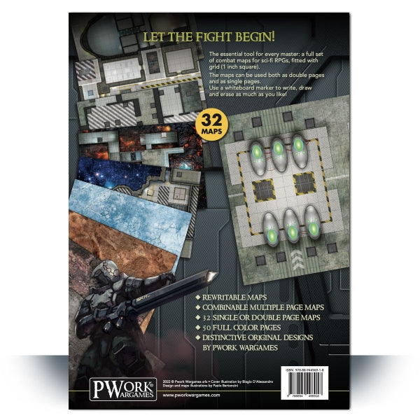 Combat Book 2- Science fiction Rewritable Combat Maps for Tabletop RPG ...