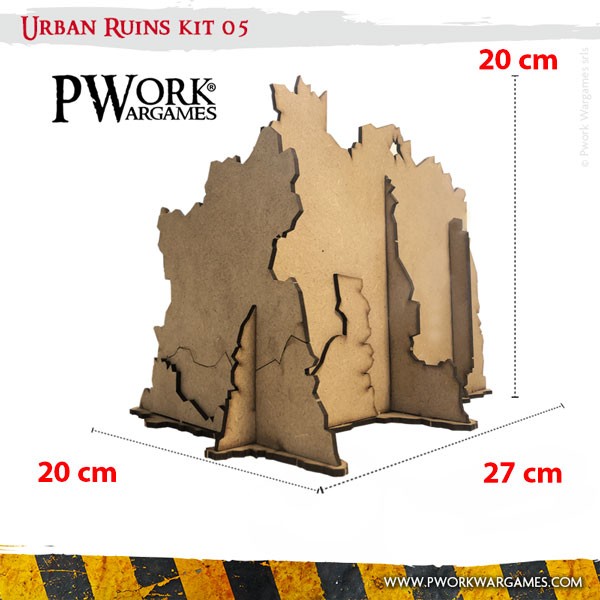 Urban Ruins 05 - MDF Terrain Scenery – Wargames World